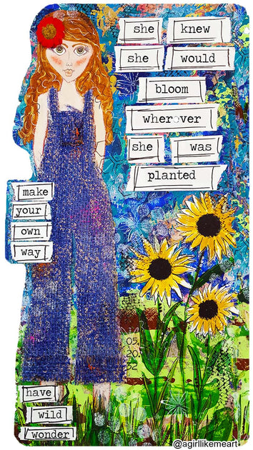 She Knew She Would Bloom Where She Was Planted - Die-Cut Sticker – Redefining She