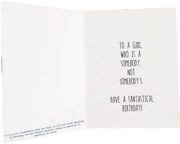 Somebody - Birthday Card – Redefining She
